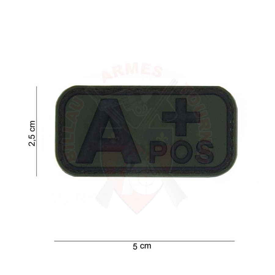 Patch PVC 3D BloodType A POS OD – Billau Armes Tournai