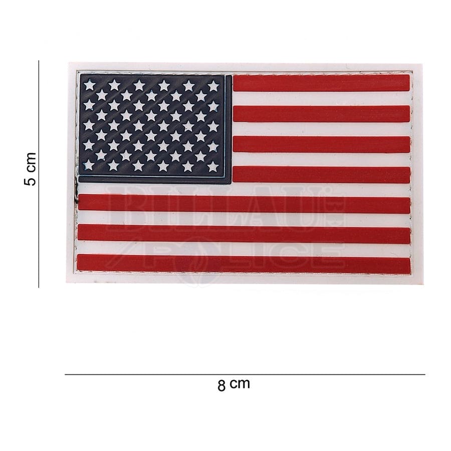 Patch PVC 3D Drapeau USA Full Color – Billau Armes Tournai