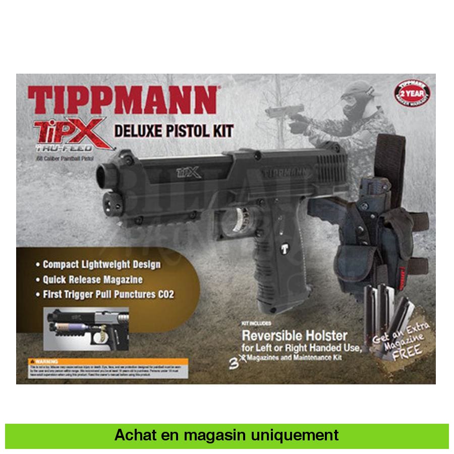 Pistolet Co2 Tippmann TPX Deluxe Kit cal .68 – Billau Armes Tournai