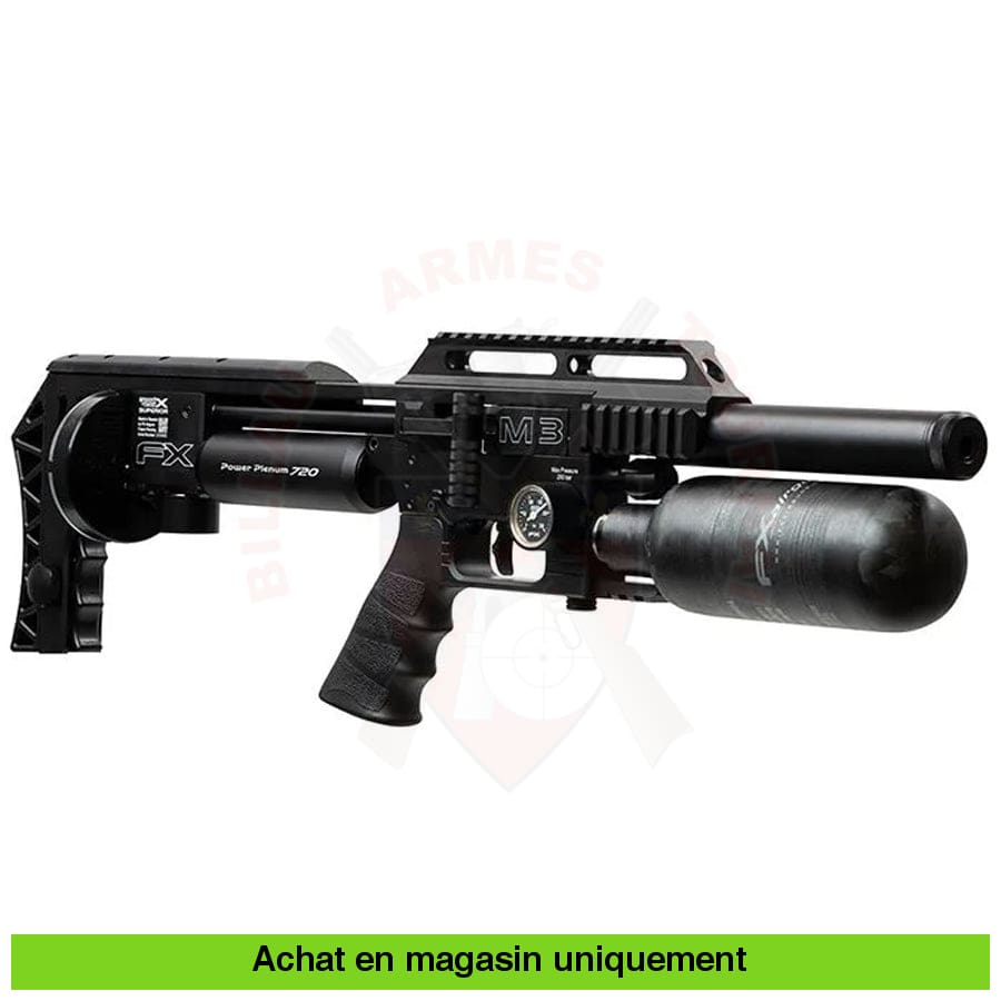 Carabine à plombs PCP FX Airguns Impact M3 Compacte Noire 5,5 mm (40 J ...