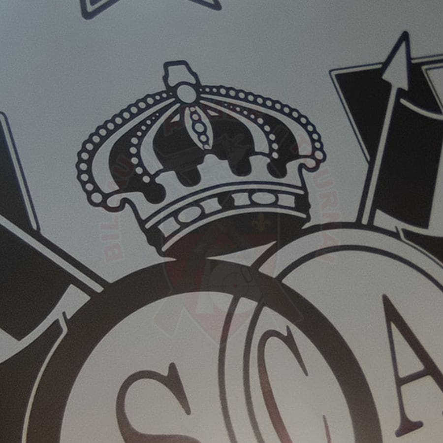 Gravure Laser Plaque Inox Logo RSCA (40cm) – Billau Armes Tournai