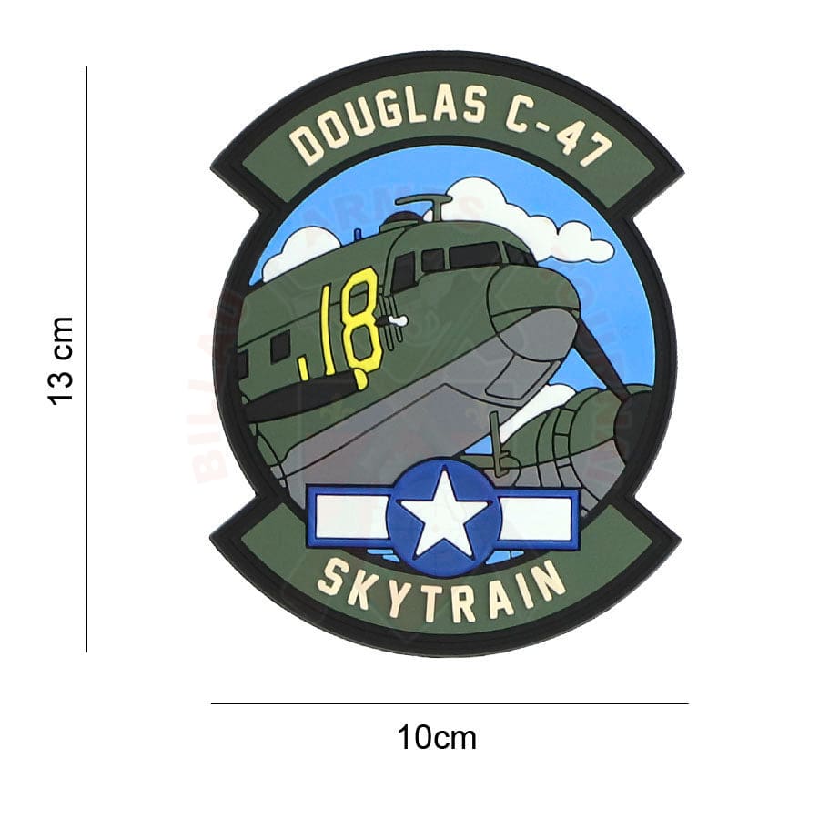 Patch PVC 3D Douglas C-47 – Billau Armes Tournai