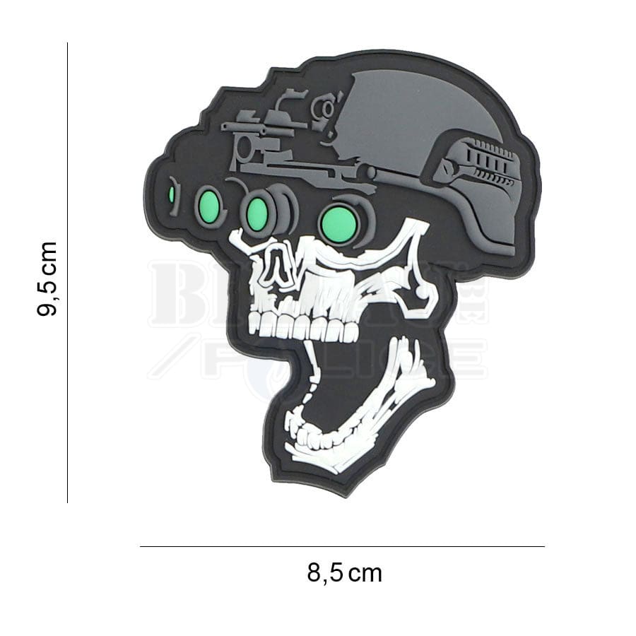 Patch PVC 3D NVG Skull White – Billau Armes Tournai