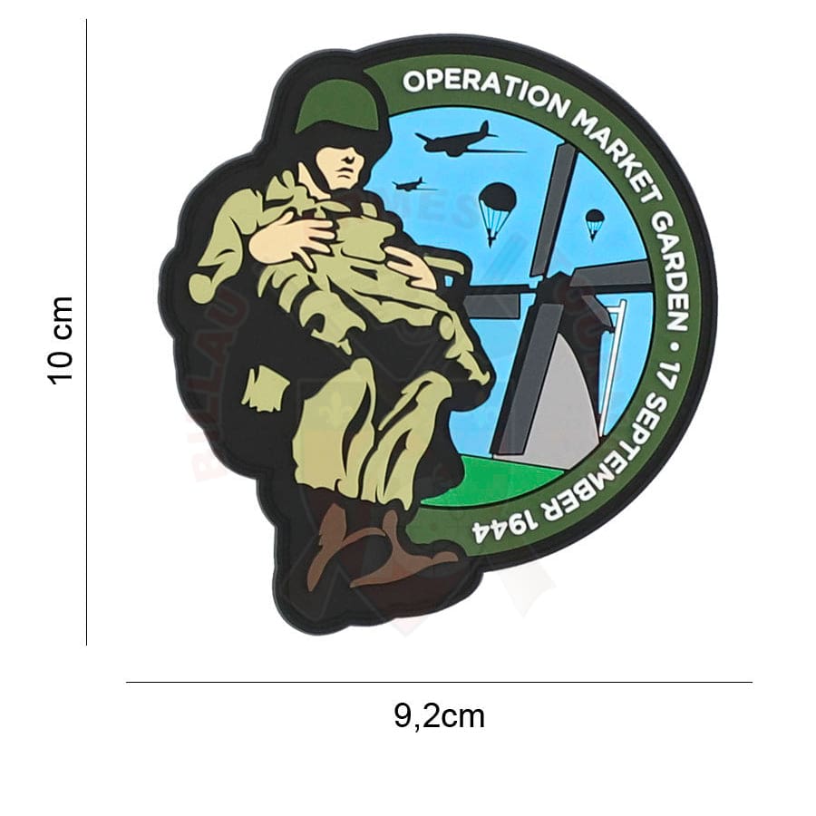 Patch PVC 3D Paratrooper Operation Market Garden – Billau Armes Tournai