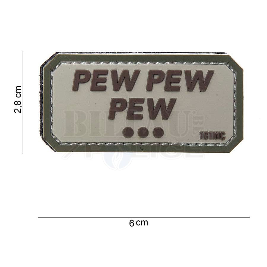 Patch PVC 3D Pew Pew Pew Multicam – Billau Armes Tournai