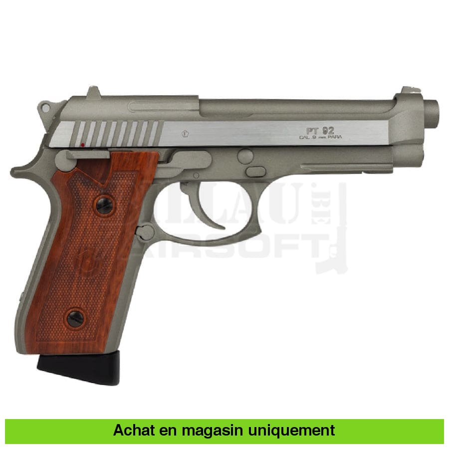 Pistolet GBB Co2 Taurus PT92 Silver Full Métal semi/Full Auto – Billau ...